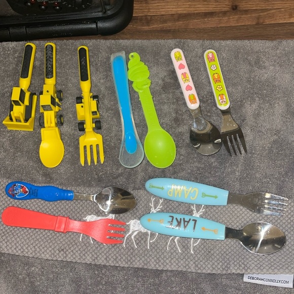 Accessories | Little Kid Baby Toddler Utensil Eating Spoon Fork Fun ...